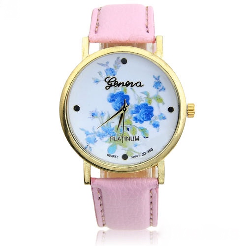 Rose Watch, Flower Leather Watch, Floral Watch, Leather Watch, Bracelet ...