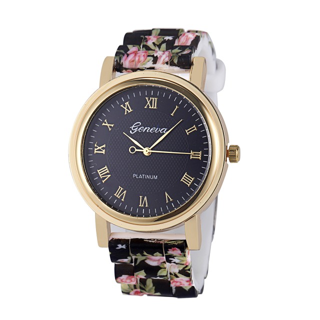 Flower Watch, Floral Watch, Bracelet Watch, Vintage Watch, Retro Watch ...